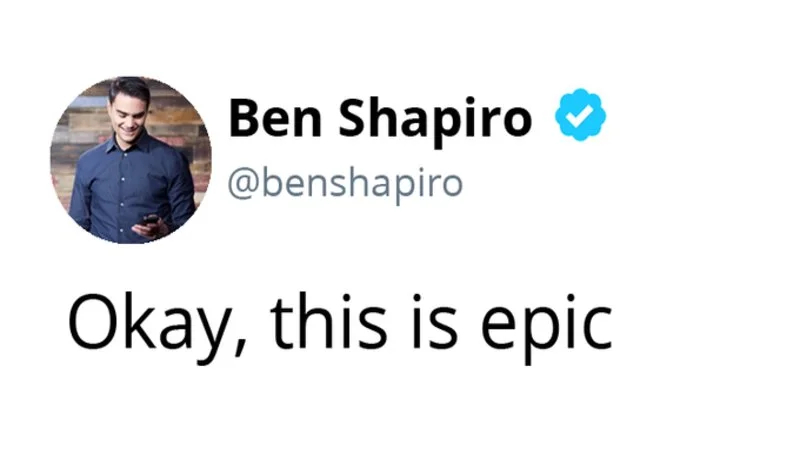 Okay This Is Epic: The Ben Shapiro Catchphrase