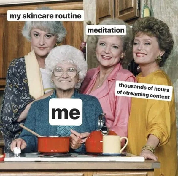 Self-Care Exhaustion Meme